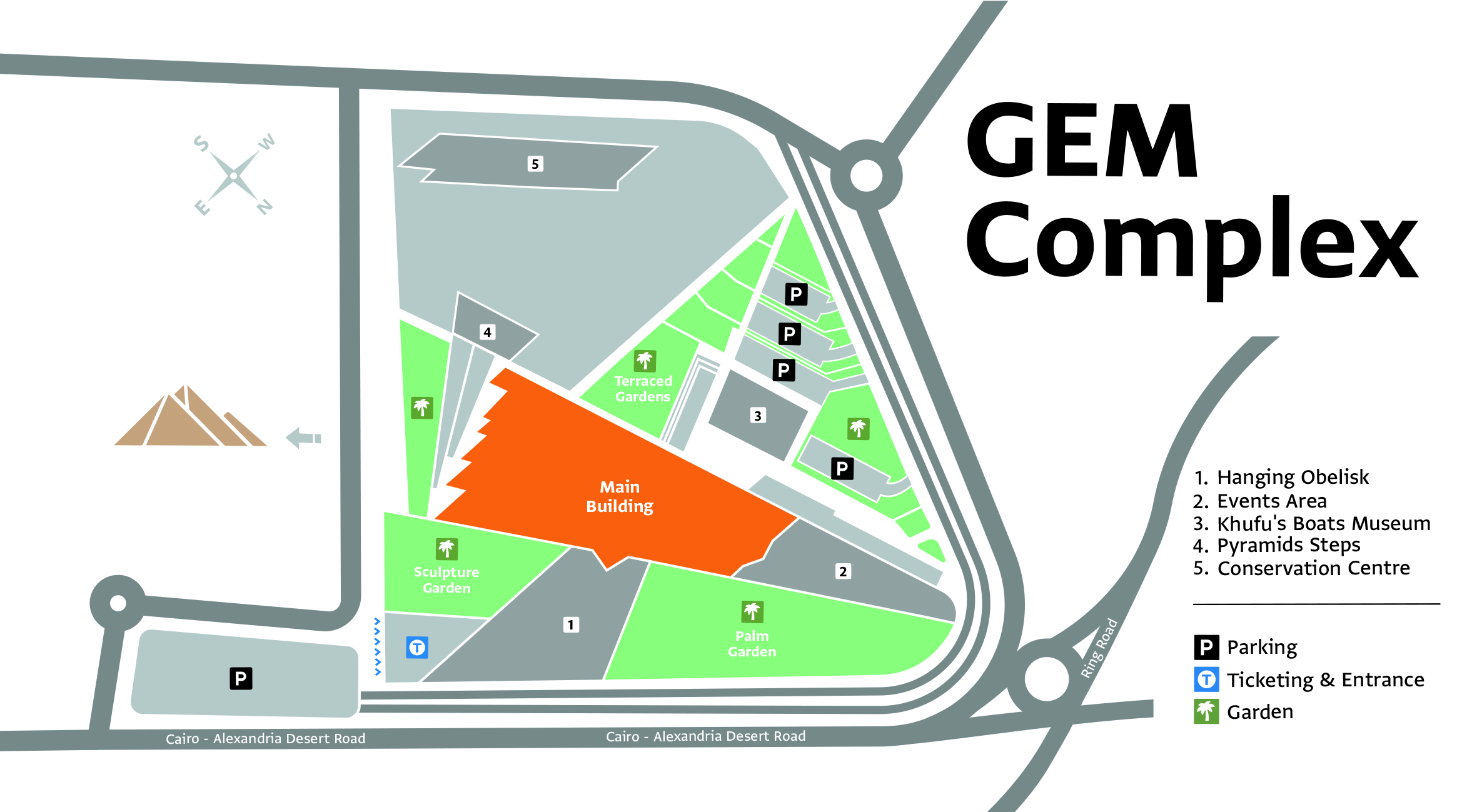 Grand Egyptian Museum - GEM Complex Map