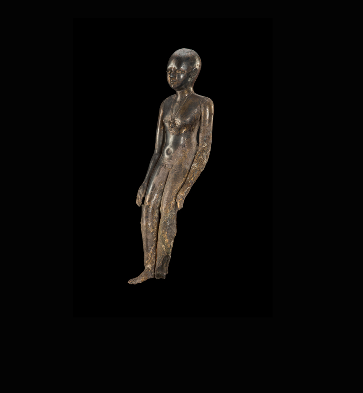 Grand Egyptian Museum - Silver Statue of Ihy (Dendera Treasure Hoards)