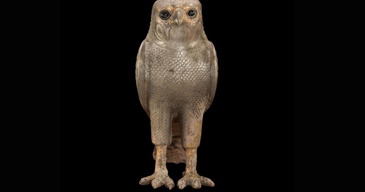 Grand Egyptian Museum - A Gilt Hawk Figure (Dendera Treasure Hoards)